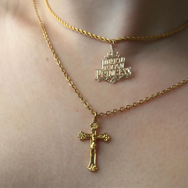 New 14k Yellow Gold Puerto Rican Charm Pendant - Etsy