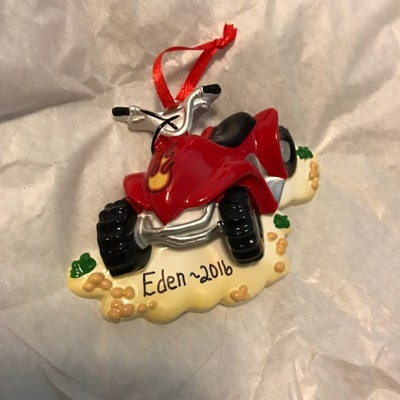 ATV / Four Wheeler Personalized Christmas Ornament - Etsy