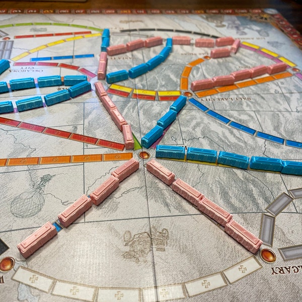 Unofficial Replacement Pieces for Ticket to Ride Board Game | Trains ...