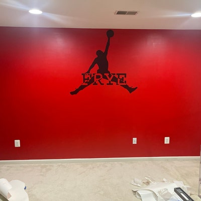 Michael Jordan Wall Decal Jumpman Decal Basketball Wall Decal Jordan ...