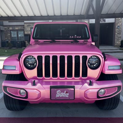 Barbie Doll Inspired License Plate Pink/silver/red Brand NEW - Etsy