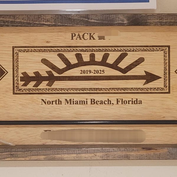 Rush Order-arrow of Light Engraved Award, AOL Plaque - Etsy