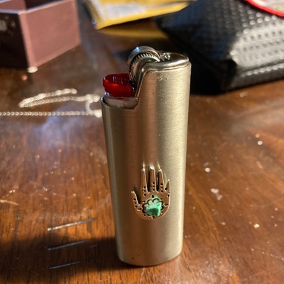Premium Blank Lighter Cover / Sleeve / Case Silver, With Top Notch ...