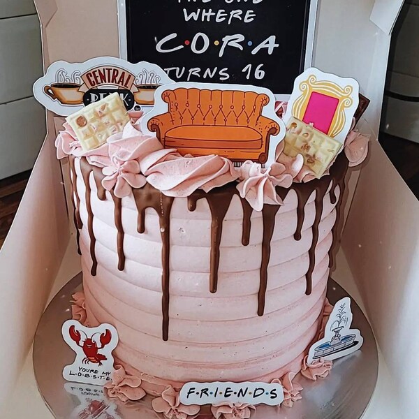 Friends Movie Clapper Board Birthday Cake Topper Personalised Set - Etsy UK