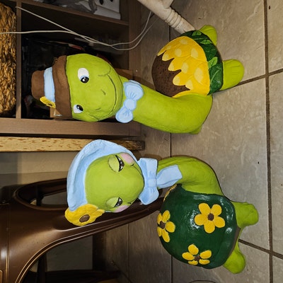 Painted Dragon Statue Garden Decor Cute Winking Dragon - Etsy