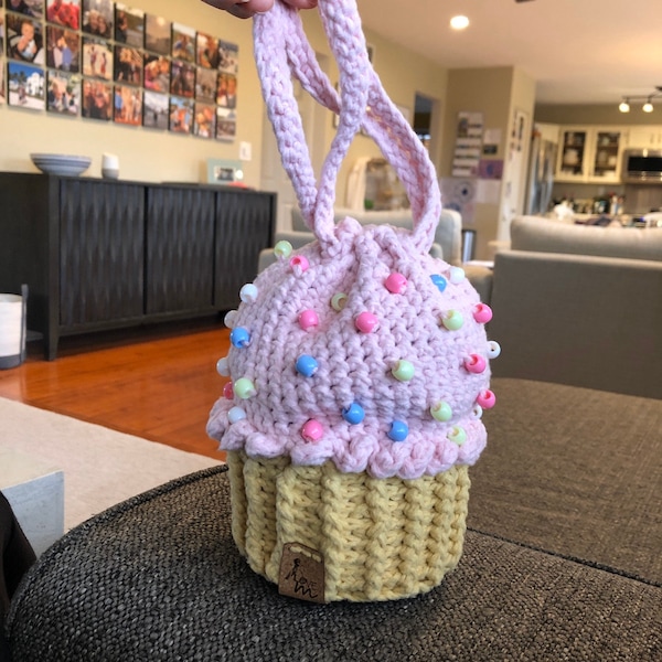 Small Version Cupcake Purse or Tote Bag CROCHET PATTERN ~ Instant ...