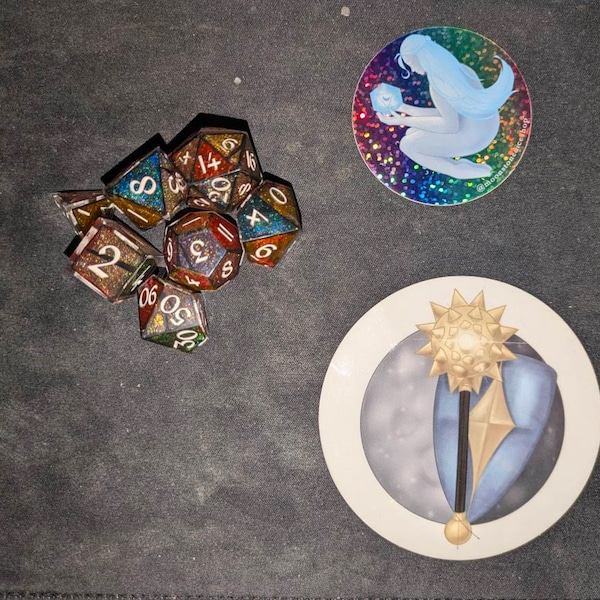 Patchwork Circus - Dnd Single D20 - Sharp Edge Polyhedral Handmade ...