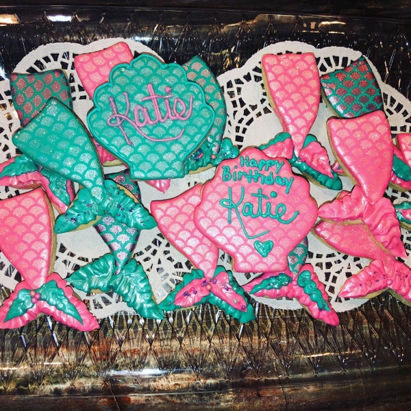 Fish Scale Cookie Stencil - Reusable & Durable Mylar Cooke Stencils for ...