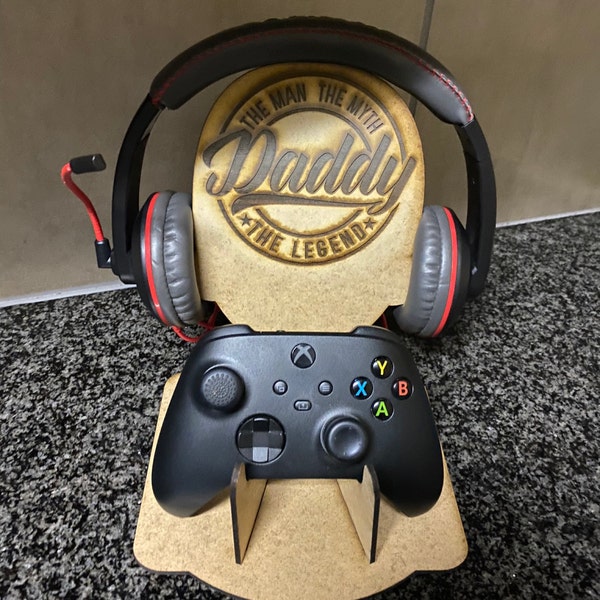Game Controller and Headset Stand Svg, Headphones Stand Svg, Glowforge ...