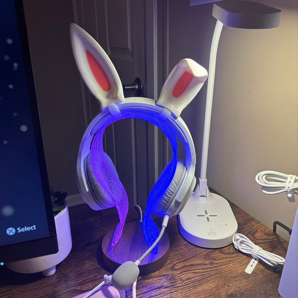 Bunny Ears for Headphones - Cosplay Rabbit Headset Accessories ...