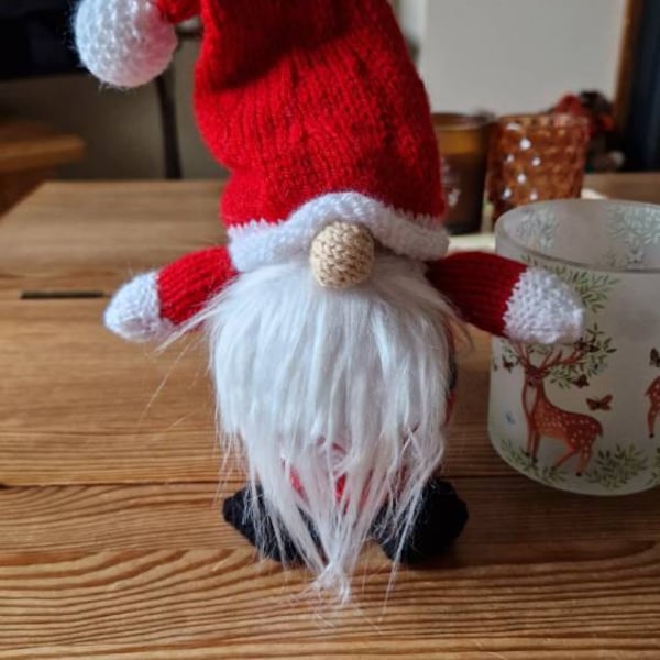 PDF Knitting Pattern Santa Gonk Xmas Gnome Toy Ornament & Chocolate ...