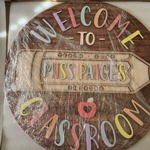 Home Sweet Classroom, Personalized Classroom Door Sign, 3D Teacher Sign ...