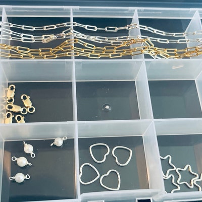 Set of 5 X Star Connectors for Permanent Jewelry 14kt Gold Filled or ...