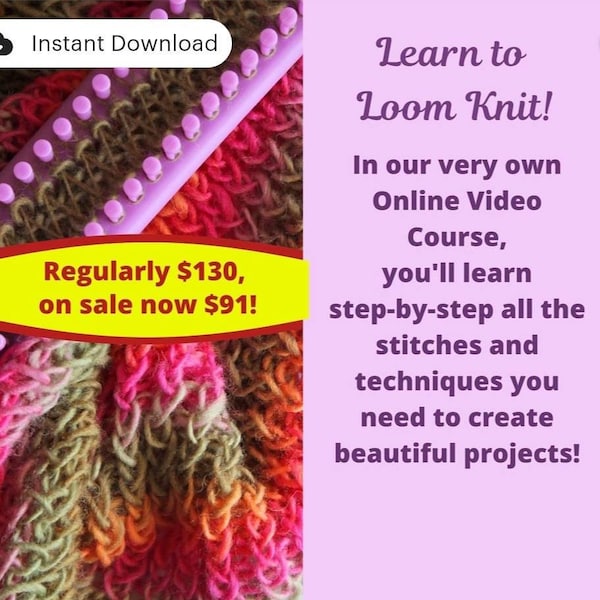 Basic Loom Knit Stitch Reference Guide - Etsy