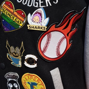 Large AMERICAN FLAG PATCH Gold Border Embroidered Iron-on | Etsy