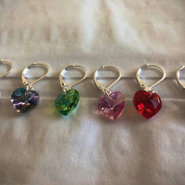 Swarovski Stitch Markers, Knitting Markers, Crochet Markers, Heart ...
