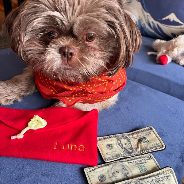 Lucky Money Snuffle Envelope Dog Toy, Interactive Pet Toy, Lunar New ...