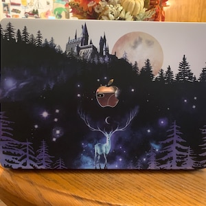 Magic Castle Painting Laptop Case Hard Rubberized Deer Castle - Etsy