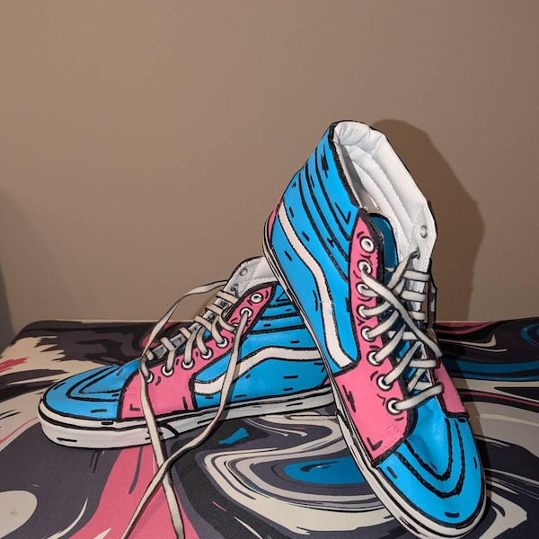 Custom Cartoon Style Shoes - Etsy