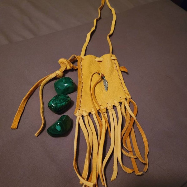 New!!! Medicine Bag, Native American Buckskin Bag, All Natural Bag ...