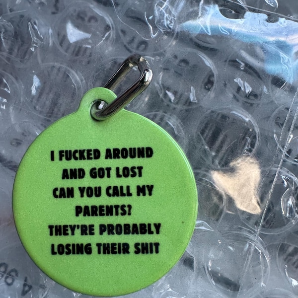 Ugly Crying Dog Tag for Collar - Custom Dog Tag - Personalized Cat ID ...