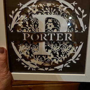 3D Split Monogram A-Z Shadow Box Custom Name Alphabet Family - Etsy