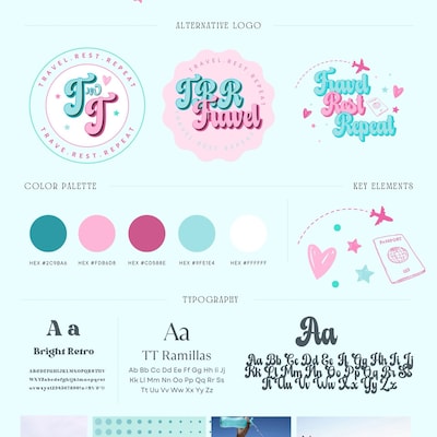 Logo Branding Kit, Mini Branding Kit, Logo Design, Premade Logo ...