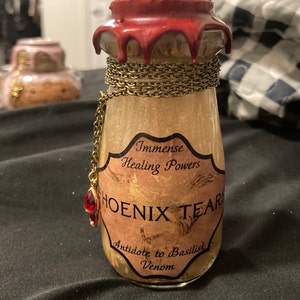 Phoenix Tears Magical Apothecary Potion Bottle Witch and Wizard Potion ...