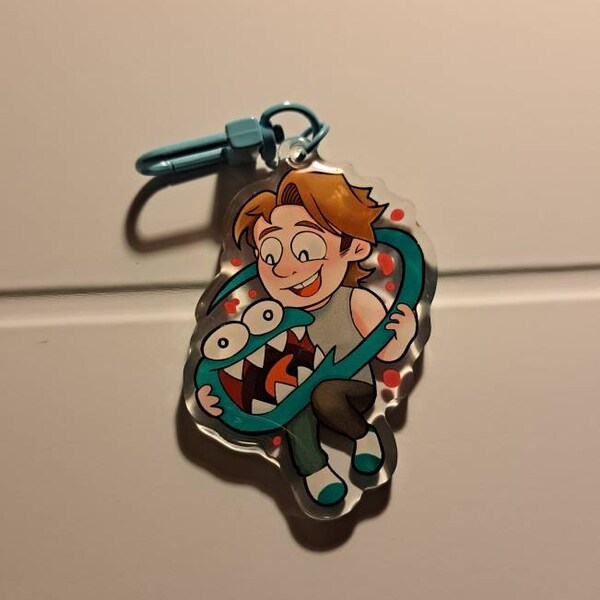 Jerma With Cute Logo Keychain - Etsy