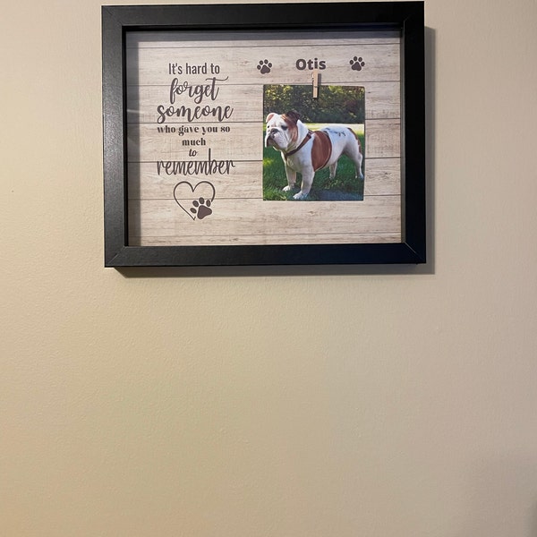 Pet Memorial, Pet Loss Gifts, Personalized Dog Loss Frame, Dog Loss ...