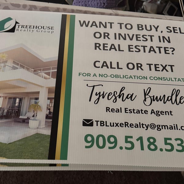 Custom for Sale by Owner Yard Sign, Printed 2-sided 24x18, Metal H ...