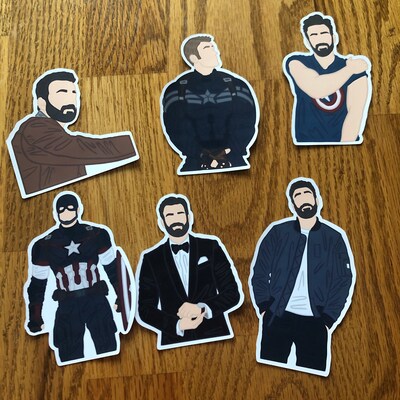 Chris Evans Sticker Pack - Etsy