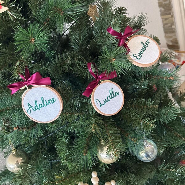 First Name Christmas Tree Decoration | Personalized Heirloom Ornament ...