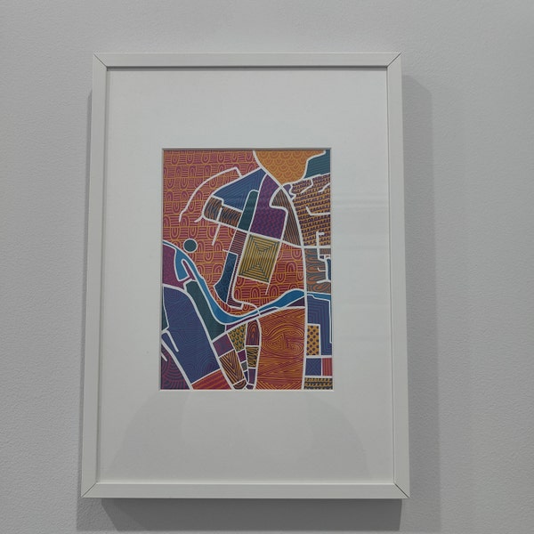 Penzance Street Map Art Print - Etsy