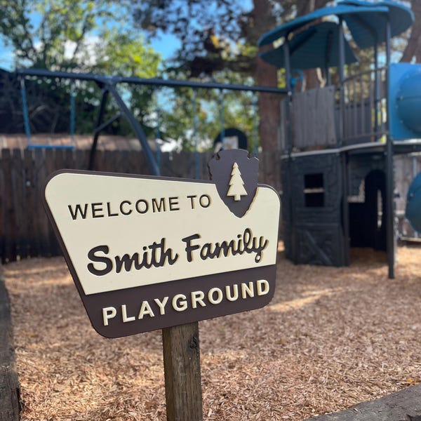 Customized National Park Playground Sign - Etsy