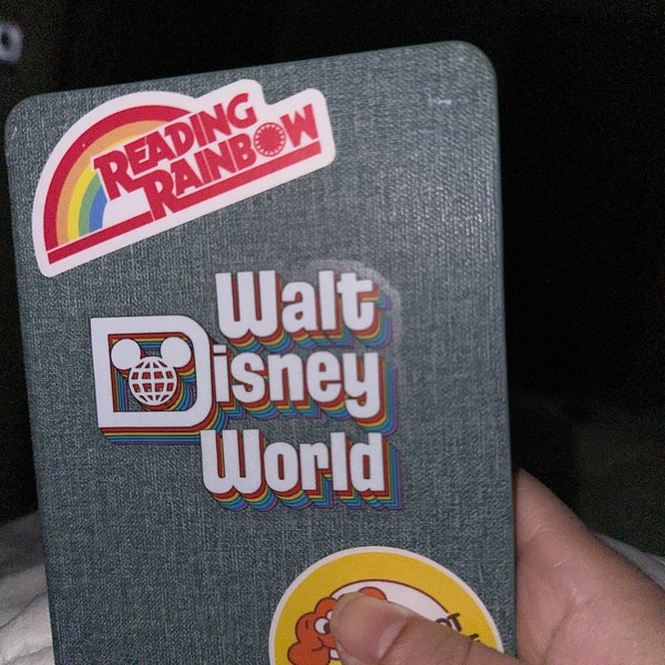 Retro Disney World Logo Laptop Sticker | Vintage WDW Logo Planner ...