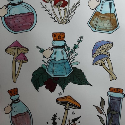 Death Must Be Beautiful Coloring Page-goth Style Coloring - Etsy