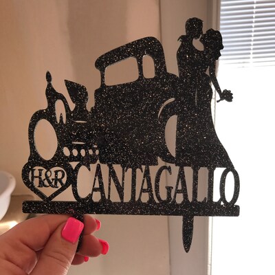 Hot Rod Wedding Cake Topper Hot Rod Cake Topper Hot Rod Couple Wedding ...