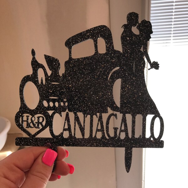 Hot Rod Wedding Cake Topper Hot Rod Cake Topper Hot Rod Couple Wedding ...
