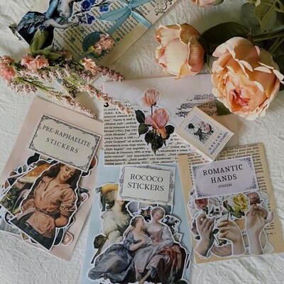 ROCOCO Stickers Classical Art Stationery 18th Century Art Marie ...