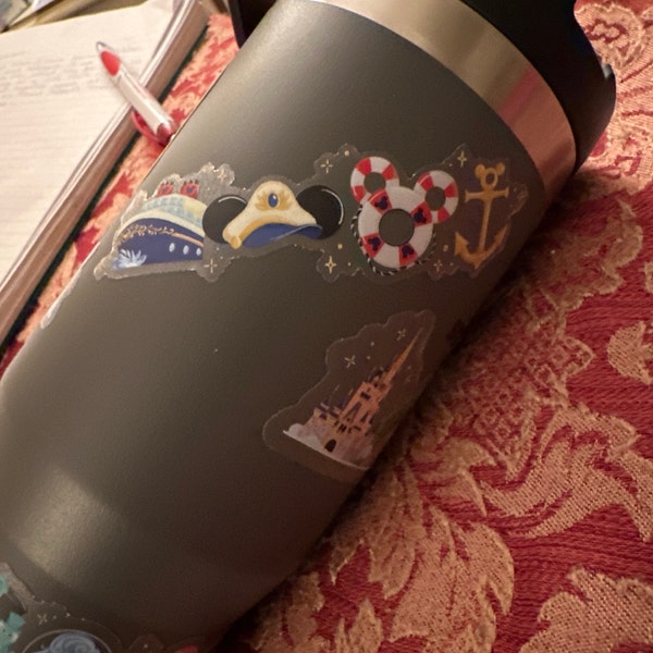 Cruise Landmarks Transparent Laptop Sticker/ Castaway Cay Wanderlust ...