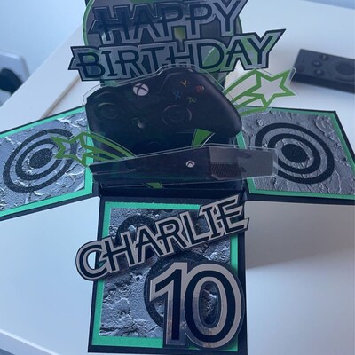 UNIQUE Handmade XBOX Themed Birthday Box Card.xbox1 Xboxlive - Etsy