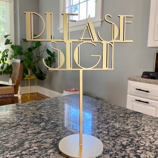 Please Sign Wedding Sign - Please Sign Sign - Please Sign Wedding Table ...