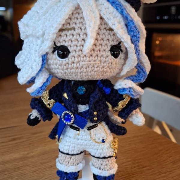 Crochet PDF Pattern: "furina" Chibi Amigurumi - Etsy