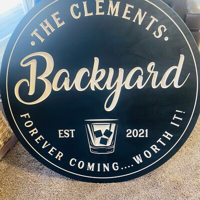 Fireside Sign, Antlers Sign, Personalized Signs, Carved Sign ...