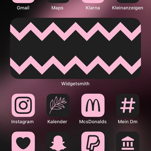 Pink and Purple Desktop Folder Icons, Kawaii Aesthetic Pink Wallpapers ...