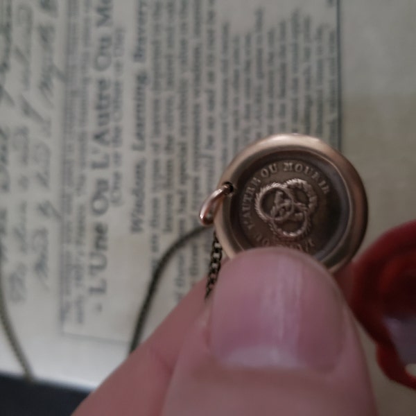 Wax Seal Necklace Aladdin Magic Genie Lamp Antique Wax Seal Jewelry ...