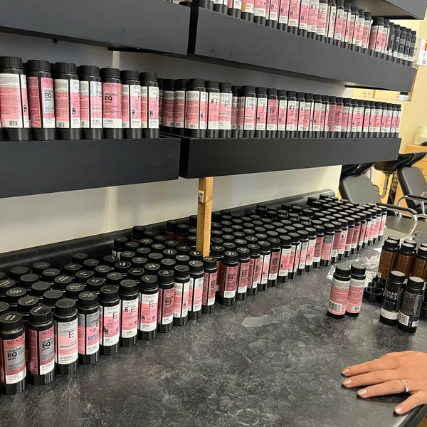 Redken Shades EQ Wall Mount Hair Color Organizer - Heavy Duty Bottle ...