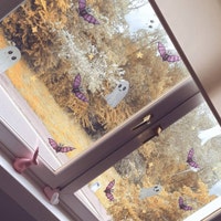 Cute White Ghosts Window Sticker Pack, Ghost Window Stickers, Halloween ...