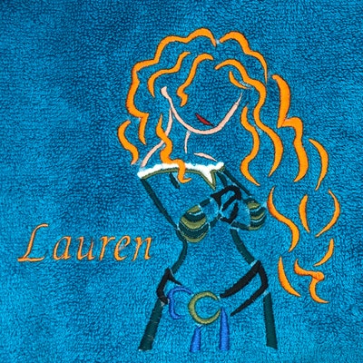 Princess Merida From Brave Autograph Combo Sketch Digital - Etsy
